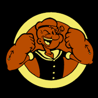 Popeye Pumpkin Stencil