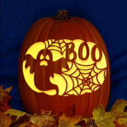 ghost spider pumpkin template