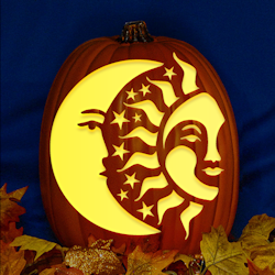 solar system pumpkin stencil