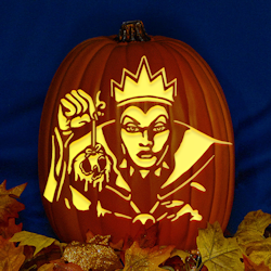 queen pumpkin stencil