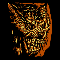 werewolf stencil pumpkin