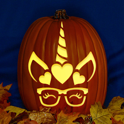 unicorn head stencil