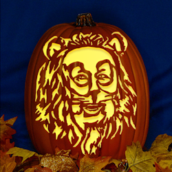 lion pumpkin template