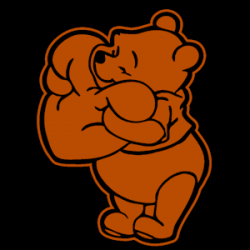 Winnie the Pooh Heart Hug - StoneyKins