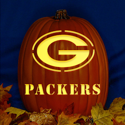 packers logo pumpkin