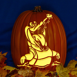 peter pan pumpkin stencil