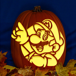 Mario Pumpkin Carving Patterns