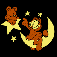 Garfield Fly me to the Moon - StoneyKins