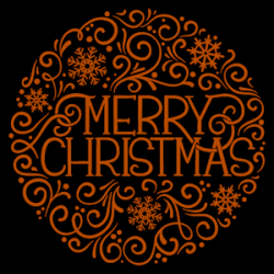 Round Merry Christmas Design 01 - StoneyKins
