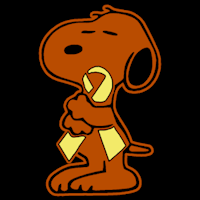 Snoopy Hugging Cancer Awareness Ribbon 02 - StoneyKins