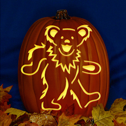 bear pumpkin template