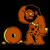 Caveman Invents Wheel - StoneyKins