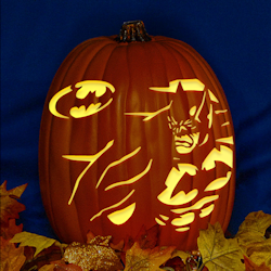 Dark Knight Pumpkin Carving Patterns