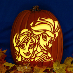 frozen pumpkin template
